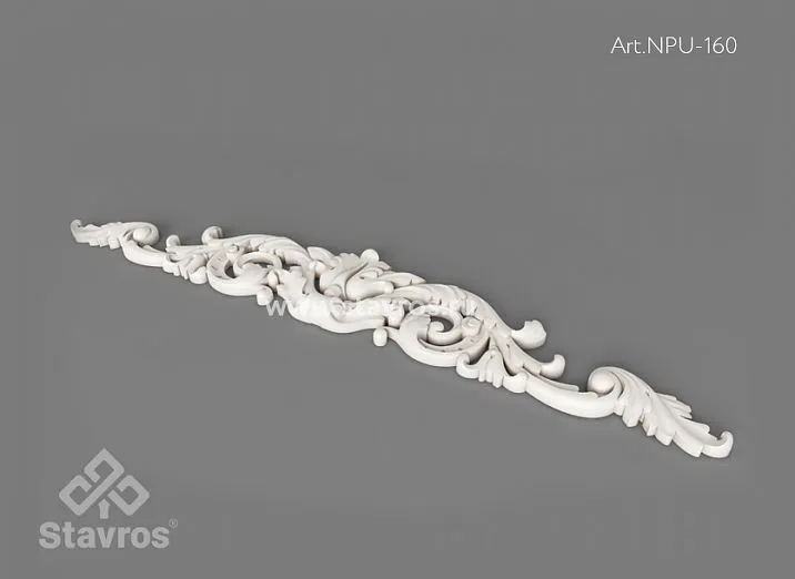 Резная накладка из полиуретана NPU-160, из полиуретана, размером 450 мм ...